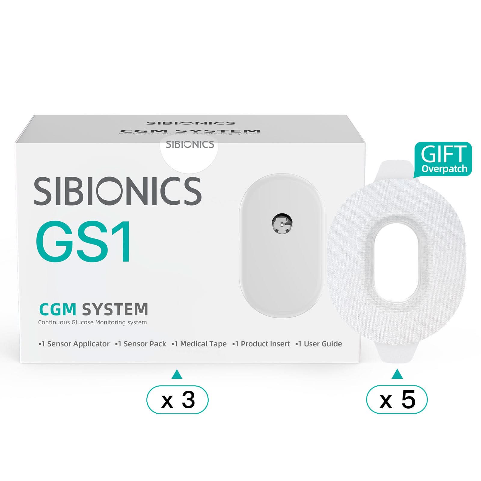 SIBIONICS GS1 CGM - 24/7 Glucose Monitoring