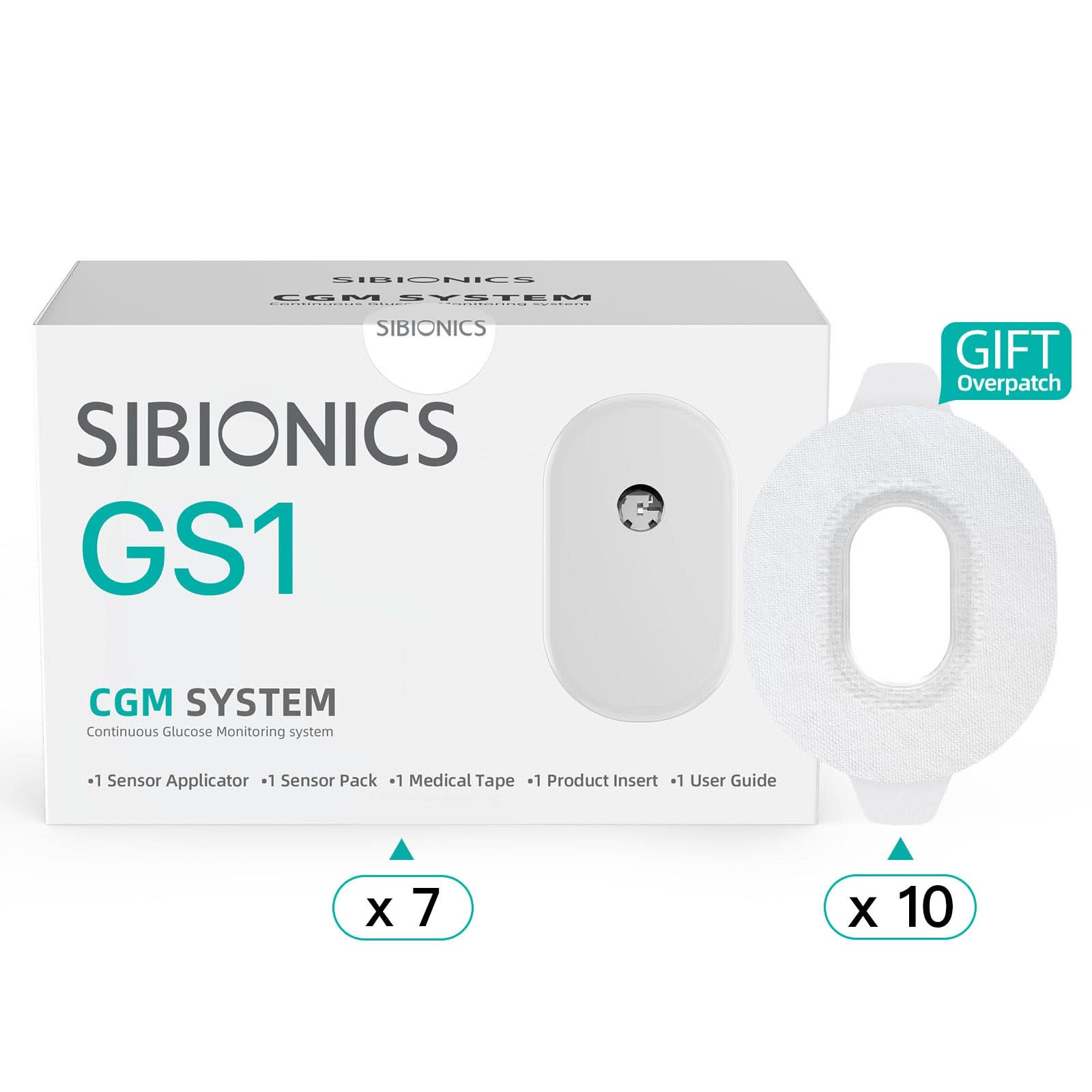SIBIONICS GS1 CGM - 24/7 Glucose Monitoring