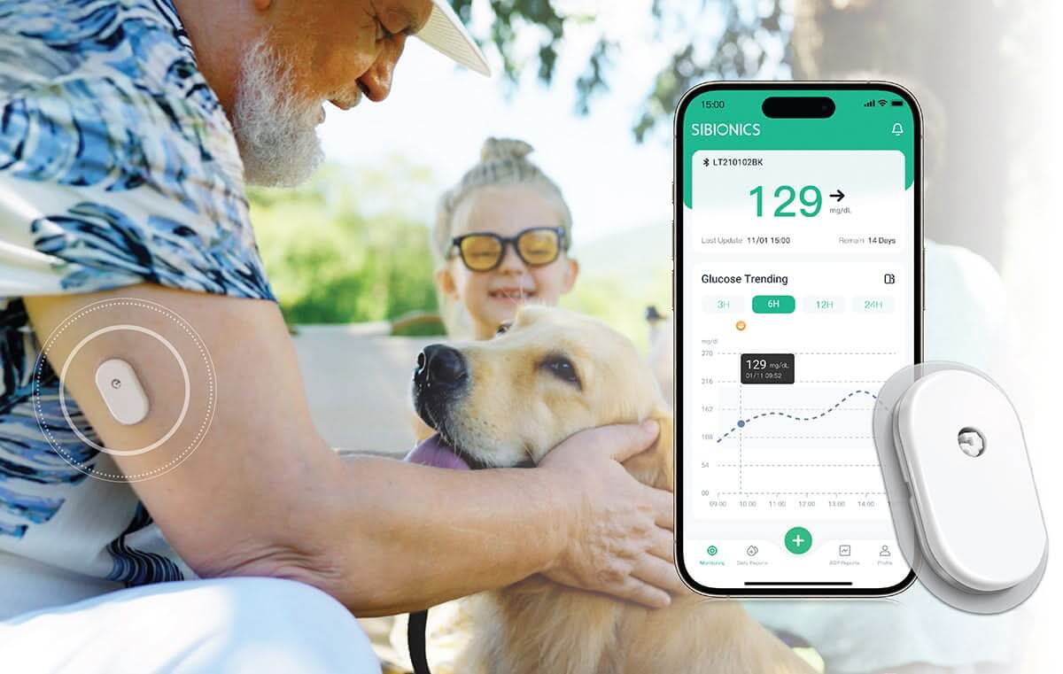 SIBIONICS GS1 CGM Continuous Glucose Monitoring System